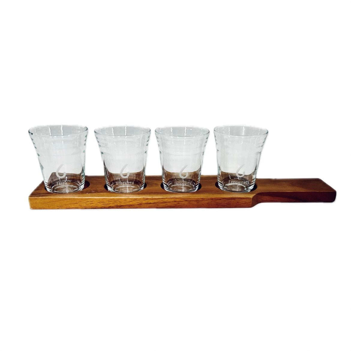 Four Sixes Beer Flight Board with 4 Glasses – Shop 6666 Ranch