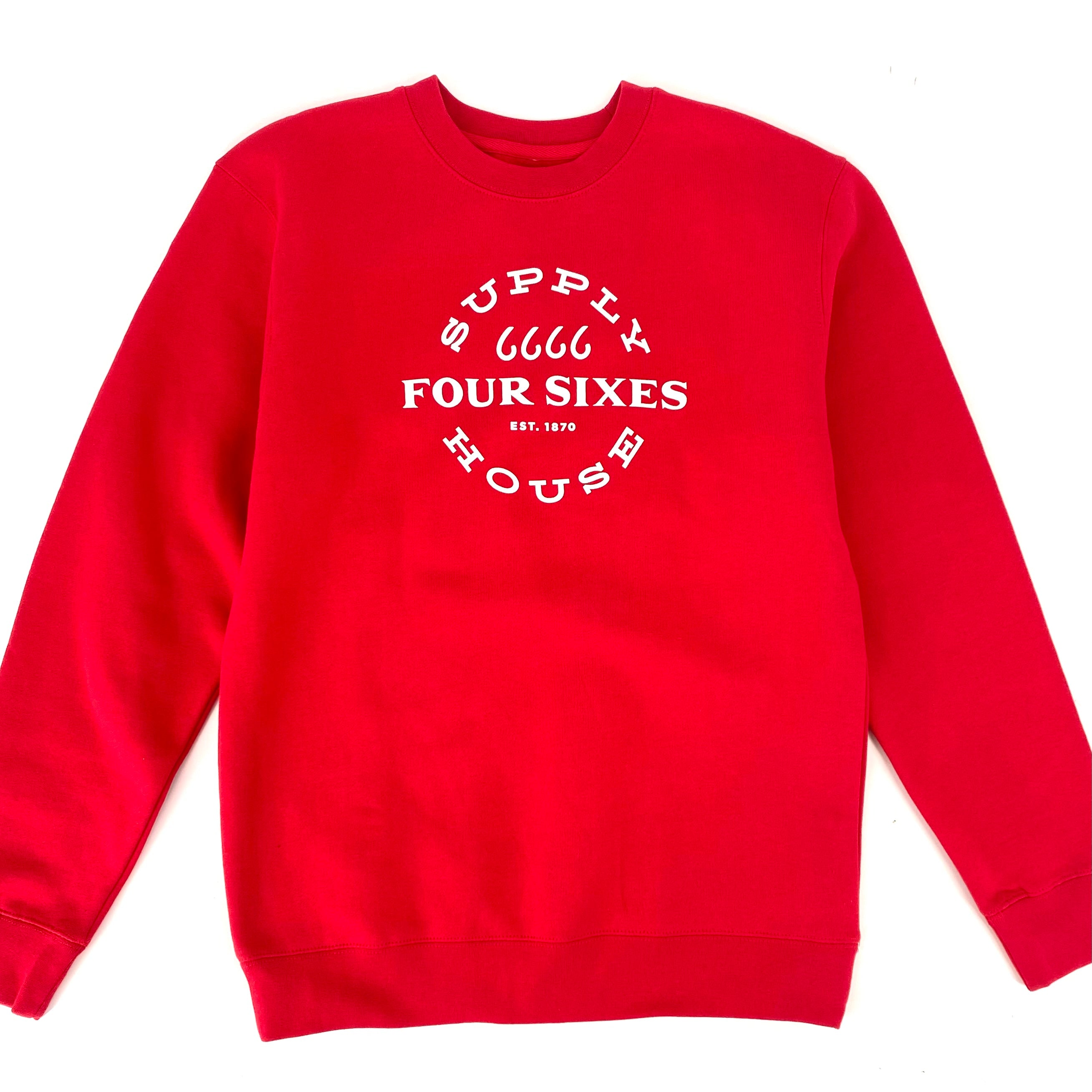 Supply House Crewneck Sweatshirt-Red – Shop 6666 Ranch
