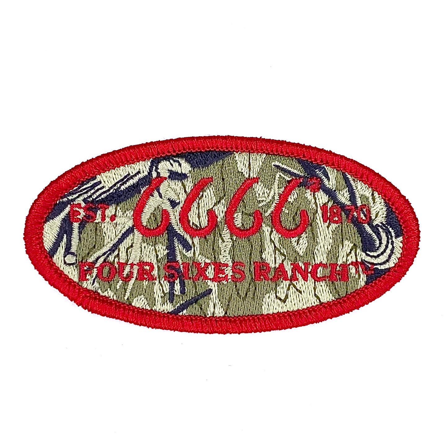 Four Sixes Camo Oval Patch – Shop 6666 Ranch