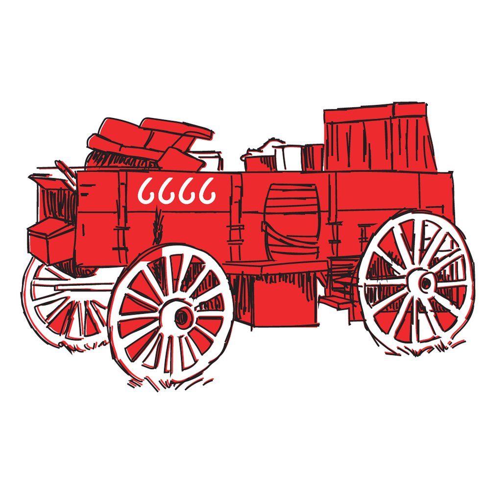 Four Sixes Chuck Wagon Sticker – Shop 6666 Ranch