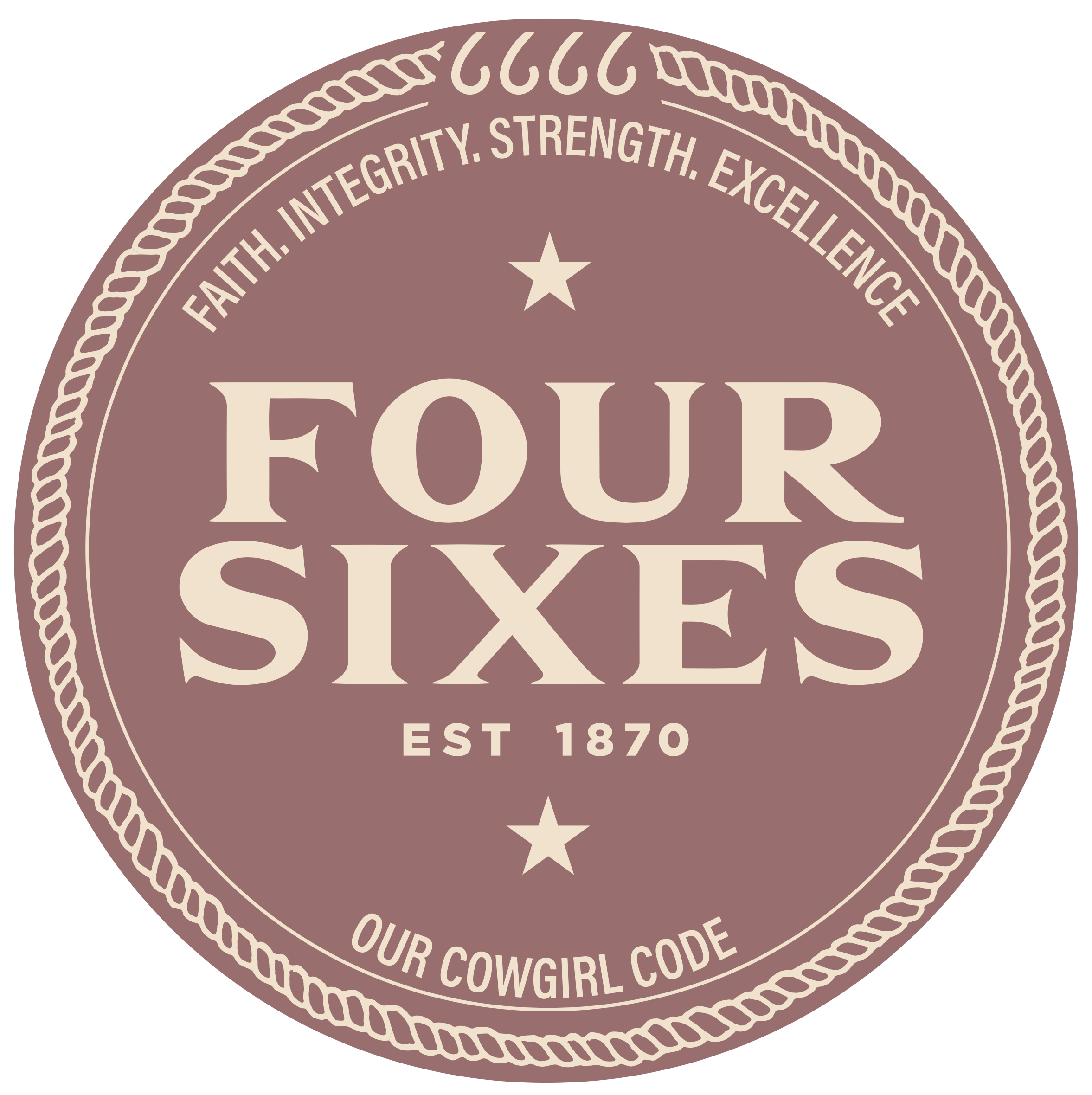 Four Sixes Cowgirl Code Sticker – Shop 6666 Ranch